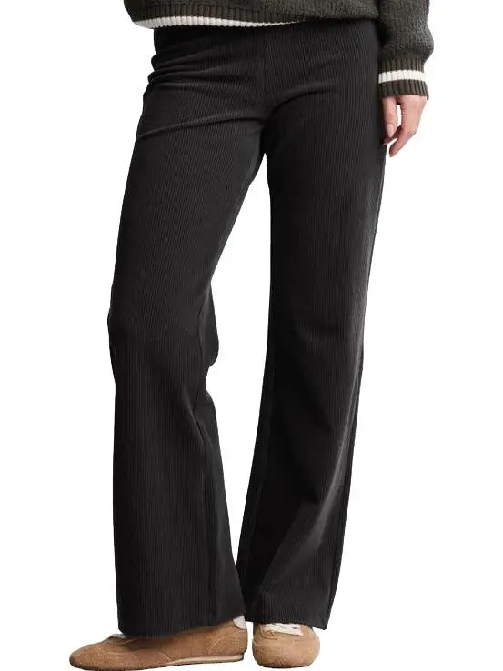 Barefoot Dreams Day To Night® Stretch Corduroy Wide Leg Pants - Carbon