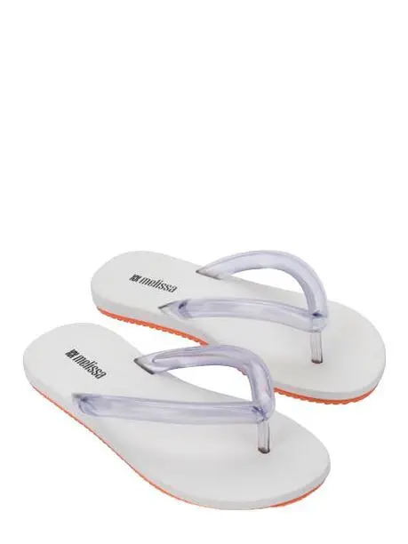 Melissa Airflow Flip Flop - White/orange