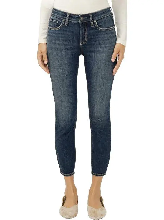 SILVER JEANS CO. Elyse Crop Skinny Jeans - Bonnie