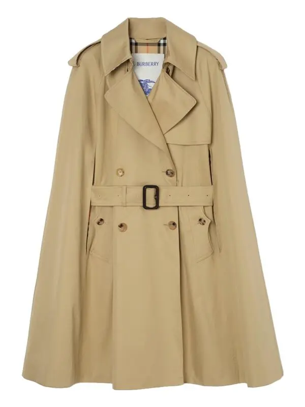Burberry Gabardine Belmont Cape - Beige