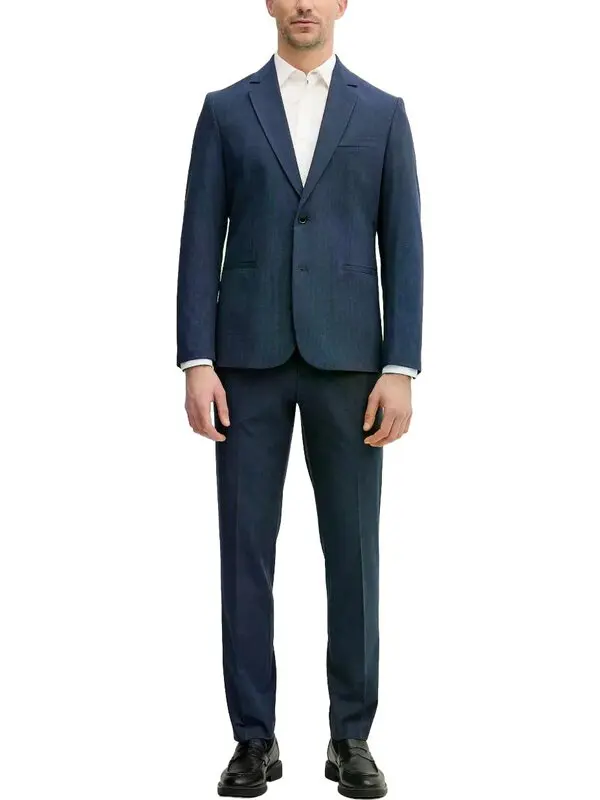 Sisley Pocketed Single-breasted Suit - Blue