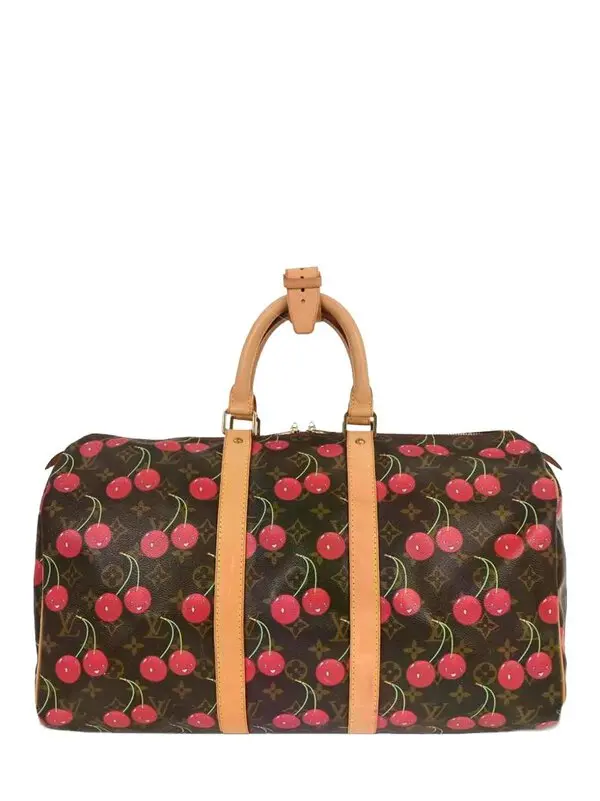 LOUIS VUITTON X Takashi Murakami 2005 45 Keepall Holdall - Brown