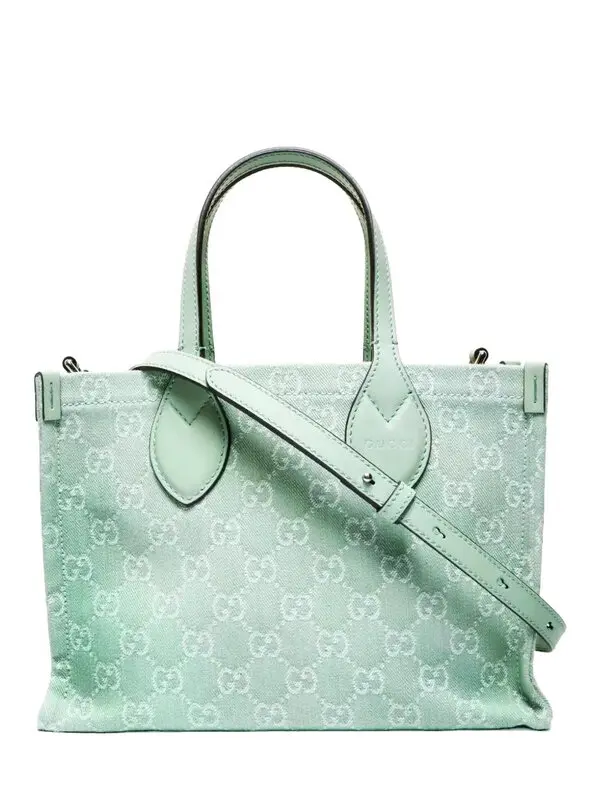 Gucci Gg Canvas Mini Tote Bag - Green
