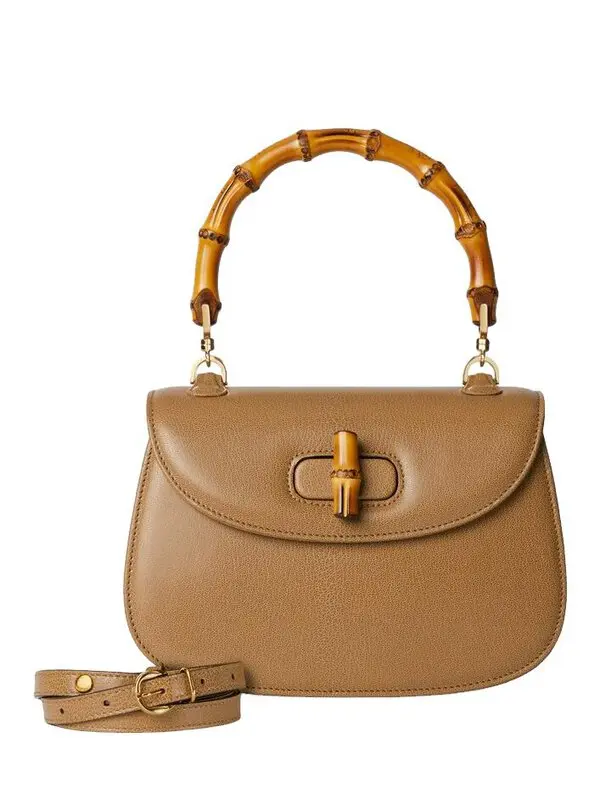 Gucci Bamboo 1947 Small Top Handle Bag - Beige