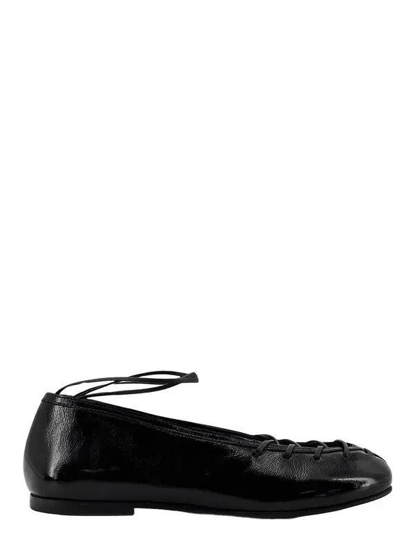 ALOHAS Bumi Patent Leather Ballerinas - Black