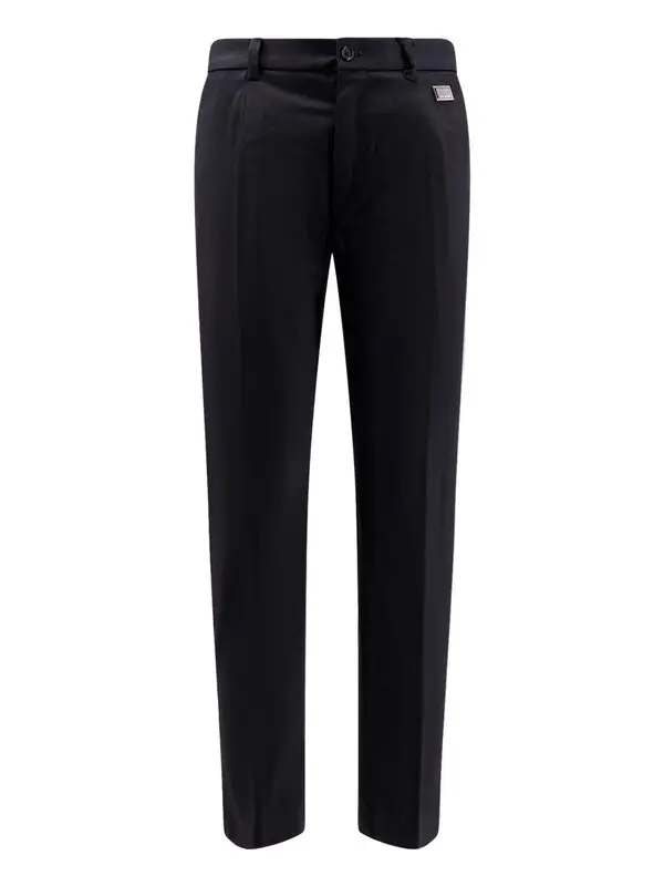 Dolce & Gabbana Stretch Cotton Trousers - Black