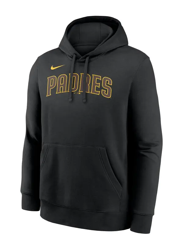 Nike San Diego Padres Club Mlb Pullover Hoodie - Black