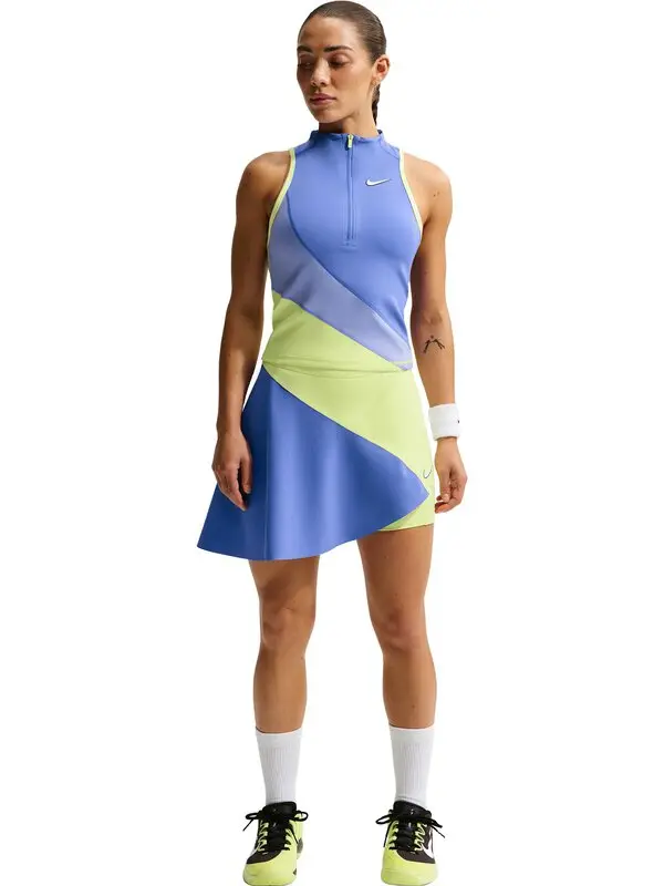 Nike Court Slam Dri-fit High-waisted Tennis Skirt - Yellow