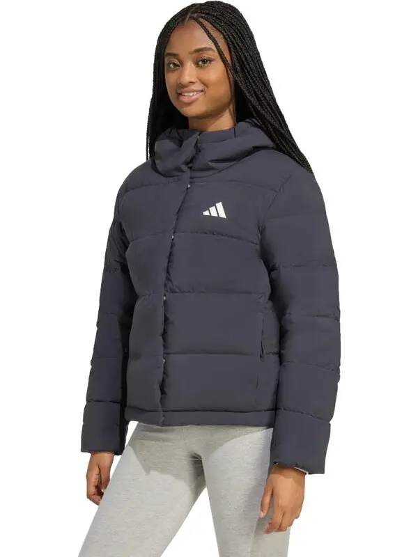 Adidas Helionic Climawarm Hooded Down Jacket - Black