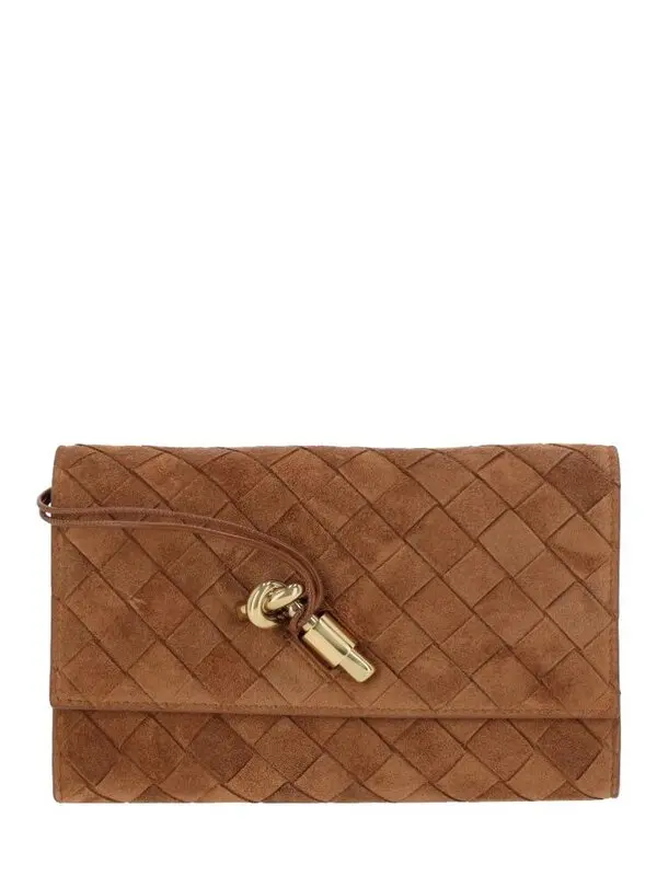 Bottega Veneta Andiamo Mini Clutch - Brown