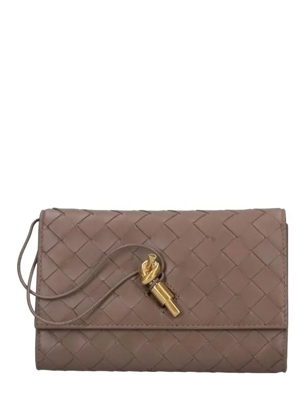 Bottega Veneta Andiamo Mini Clutch - Brown