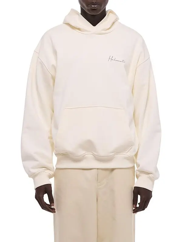 Helmut Lang Handwritten Logo Hoodie - Vintage White