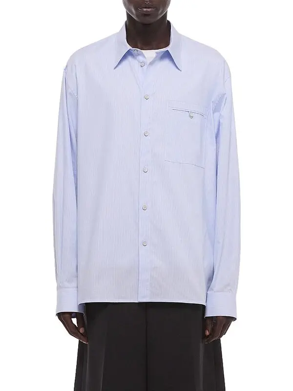 Helmut Lang Relaxed Long Sleeve Shirt - Light Blue