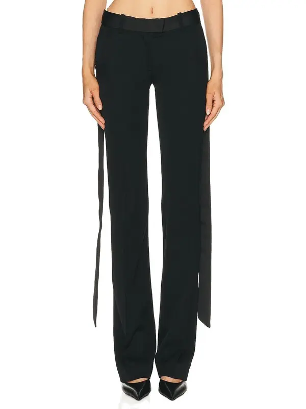Attico Long Suit Pant - Black