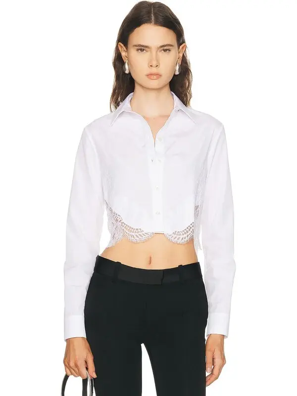 Versace Poplin Blouse - Optical White