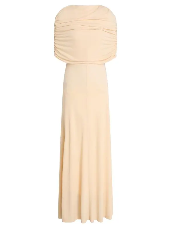 ESSE STUDIOS Bonachi Cape-effect Maxi Dress - Cream