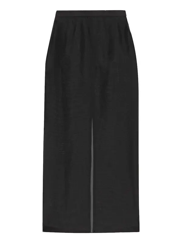 ESSE STUDIOS Aire Silk-organza Maxi Skirt - Black