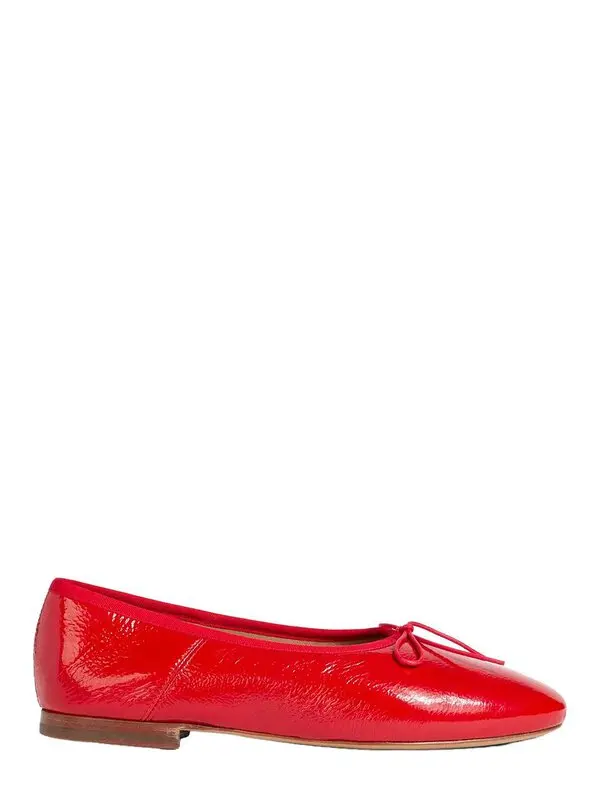 MANSUR GAVRIEL Patent-leather Ballet Flats - Red