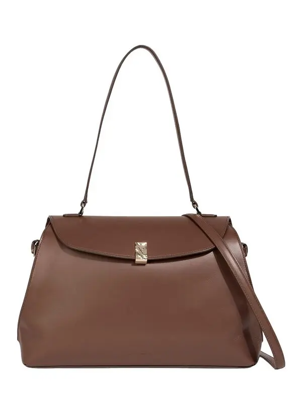 Loulou De Saison Zion Leather Shoulder Bag - Brown