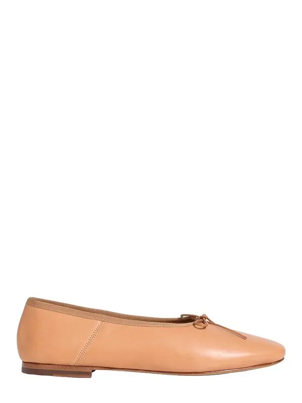 MANSUR GAVRIEL Leather Ballet Flats - Camel