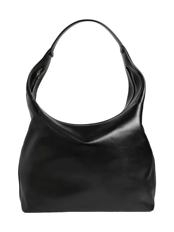 Loulou De Saison Jacinda Leather Shoulder Bag - Black