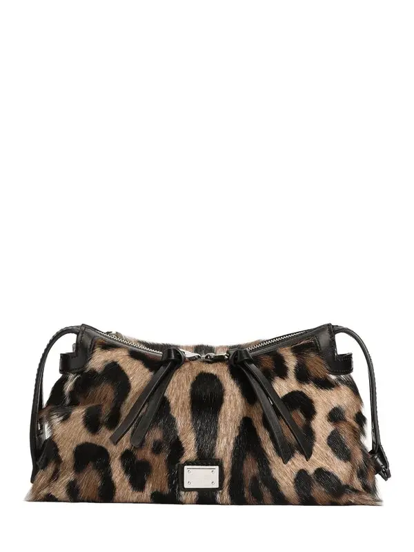 Dolce & Gabbana Leopard- Vittoria Handbag - Print