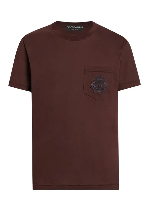 Dolce & Gabbana Cotton T-shirt With Embroidery - Multicolor