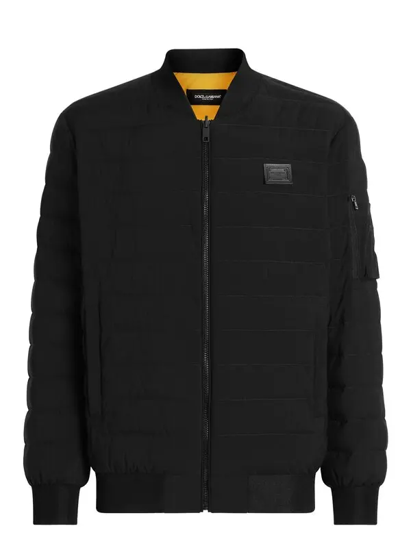 Dolce & Gabbana Quilted Bomber Jacket - Black