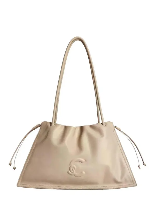 COCCINELLE Dulse Logo-embossed Medium Shoulder Bag - Neutrals