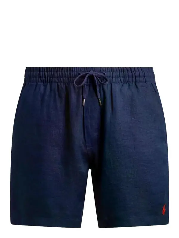 Polo Ralph Lauren Drawstring Linen Shorts - Blue