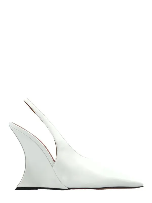 Paris Texas Wedge Heel Slingbacks - White