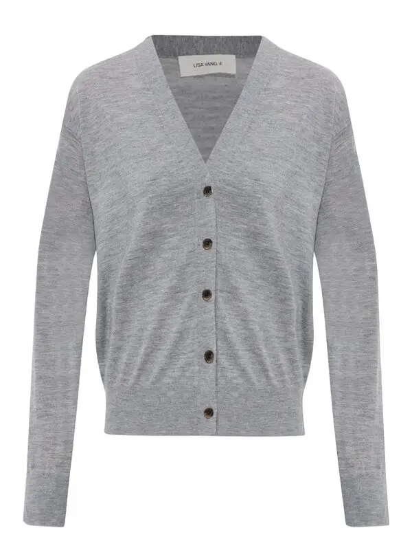 LISA YANG Cashmere Cardigan - Grey