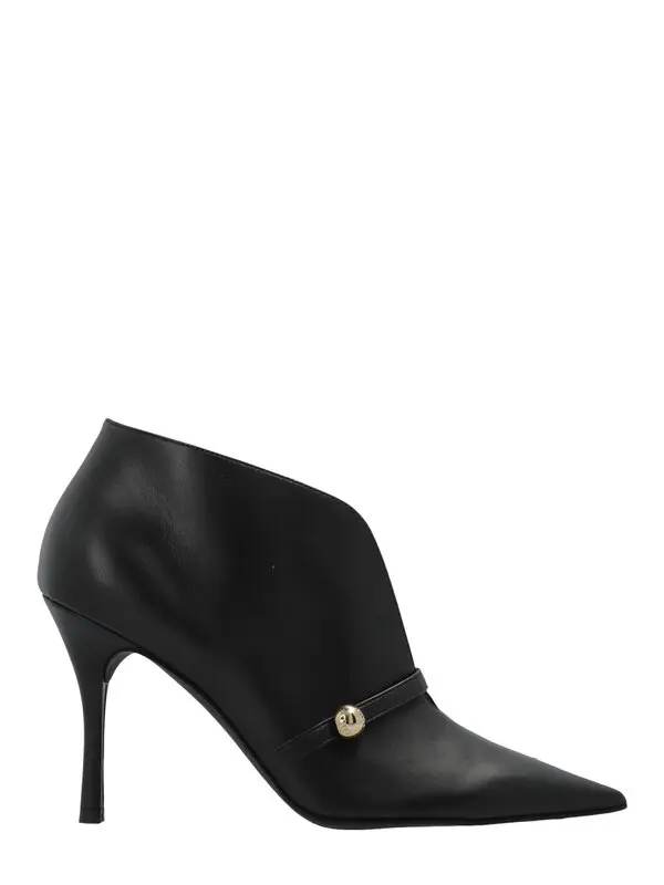 Furla Leather Ankle Boots - Black