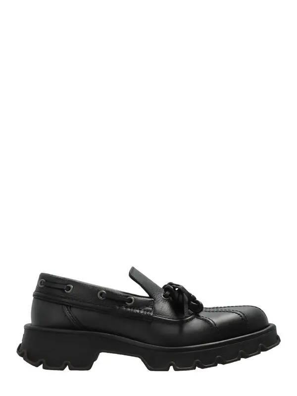 Loewe Bobby Leather Loafers - Black