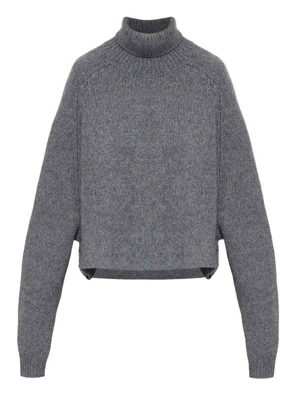 LISA YANG Cathie Turtleneck Sweater - Grey