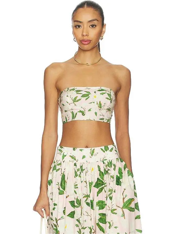 Verandah Bandeau Top - Blush Magnolia