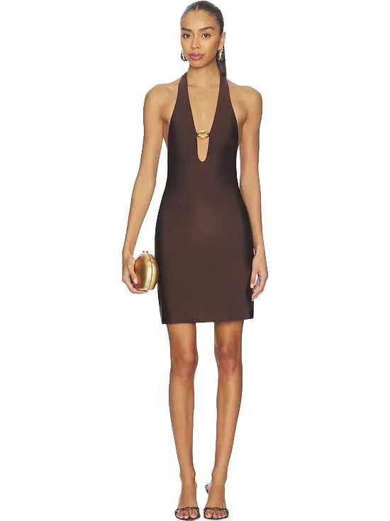 SHANI SHEMER Miki Mini Dress - Espresso