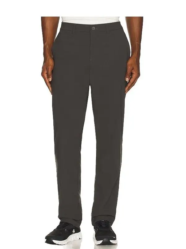 Beyond Yoga Essential Chino Trouser In Black - Black Ash
