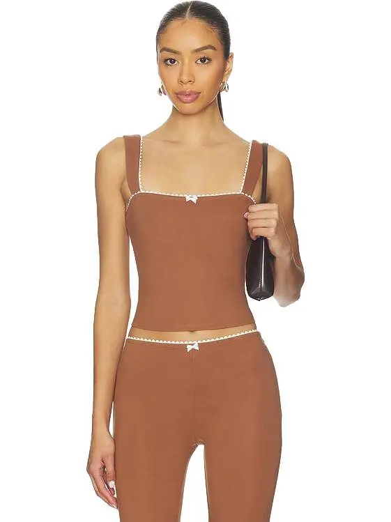 Majorelle Romie Top - Chocolate Brown