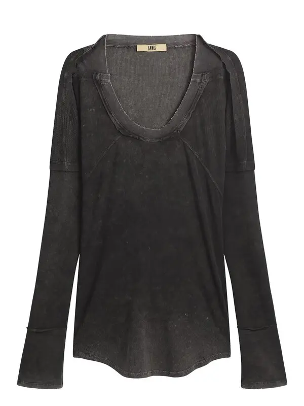 KNWLS Bellona Tunic - Washed Black