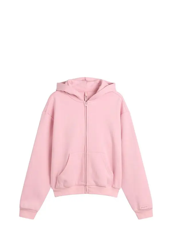 SKIMS Cotton Fleece Classic Zip Up Hoodie - Halite