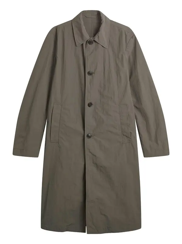 Dries Van Noten Washed Water Repellent Trench Coat - Khaki