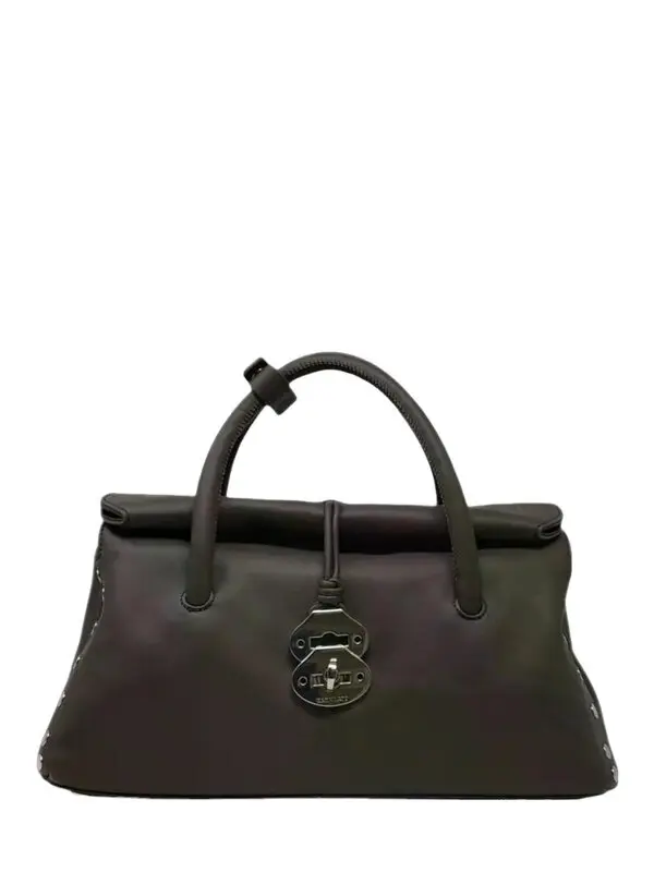 ZANELLATO Small Dotta® Studded Tote Bag - Brown