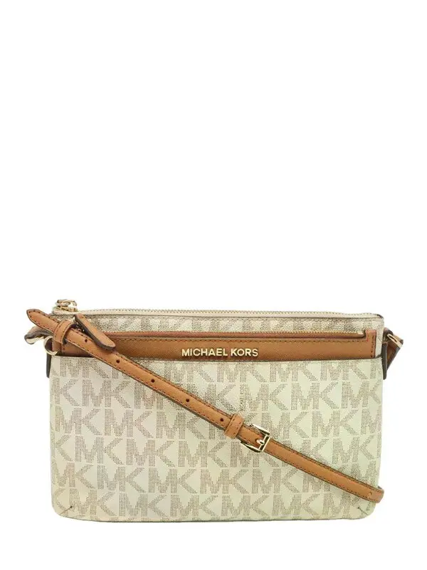 Michael Kors Monogram Shoulder Bag - White