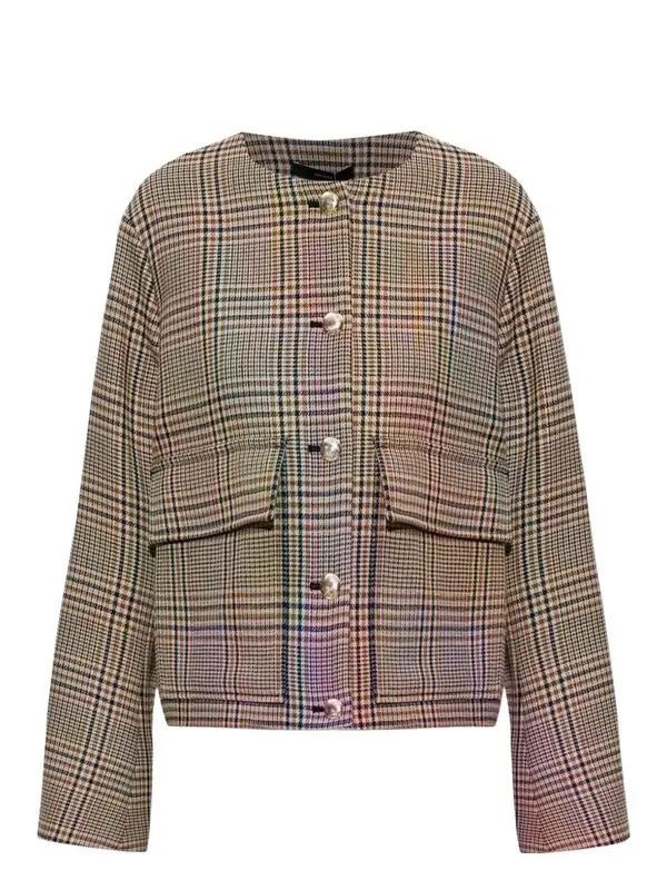 Paul Smith Check-pattern Buttoned Jacket - Neutrals