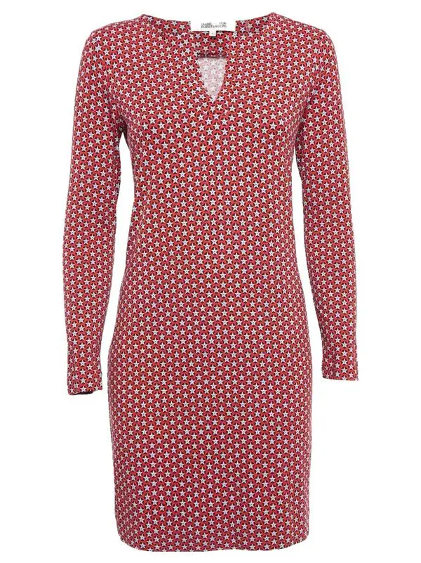 Diane Von Furstenberg Star-pattern Dress - Red