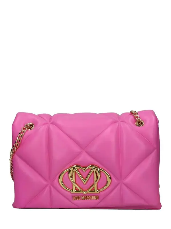 Moschino Quilted Shoulder Bag - Pink