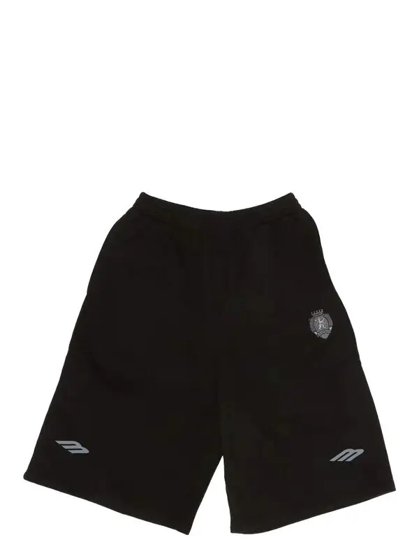 Balenciaga Logo-patch Shorts - Black