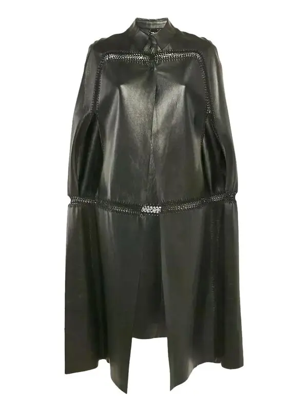 Valentino Garavani Leather Cape - Black