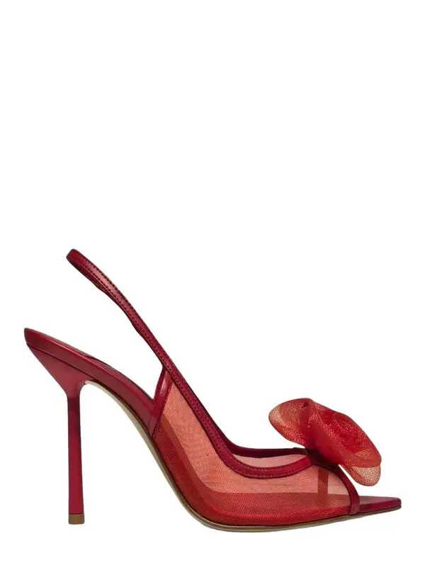 LE SILLA Flower-detail Heeled Sandals - Red